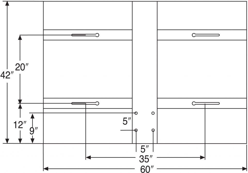 42" x 60" Ultimate Rectangular Steel Playground and Side Court ...